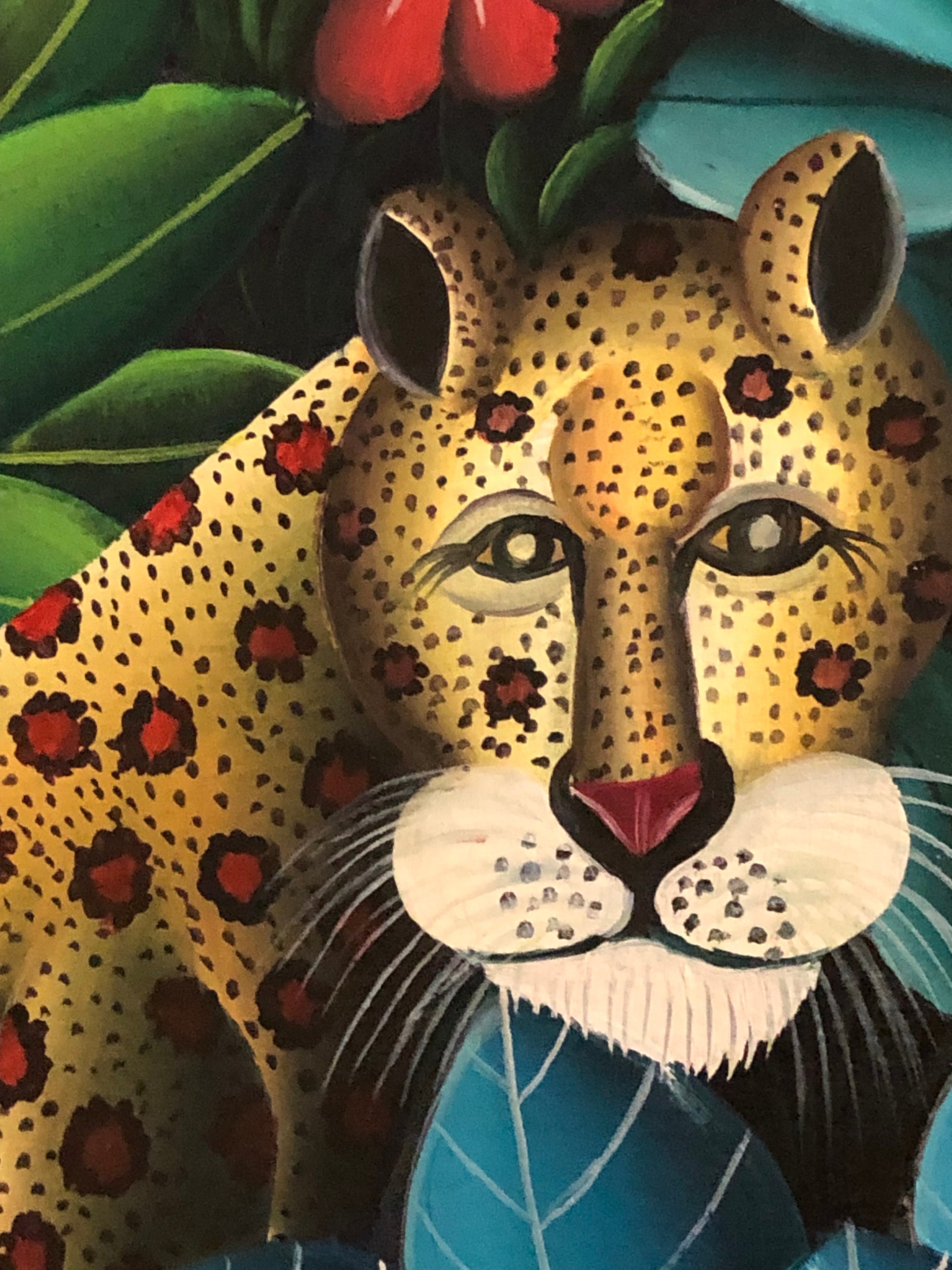 Original Oil Painting, Haitian Artist Fritz Merise, Contemporary, Vivid ...