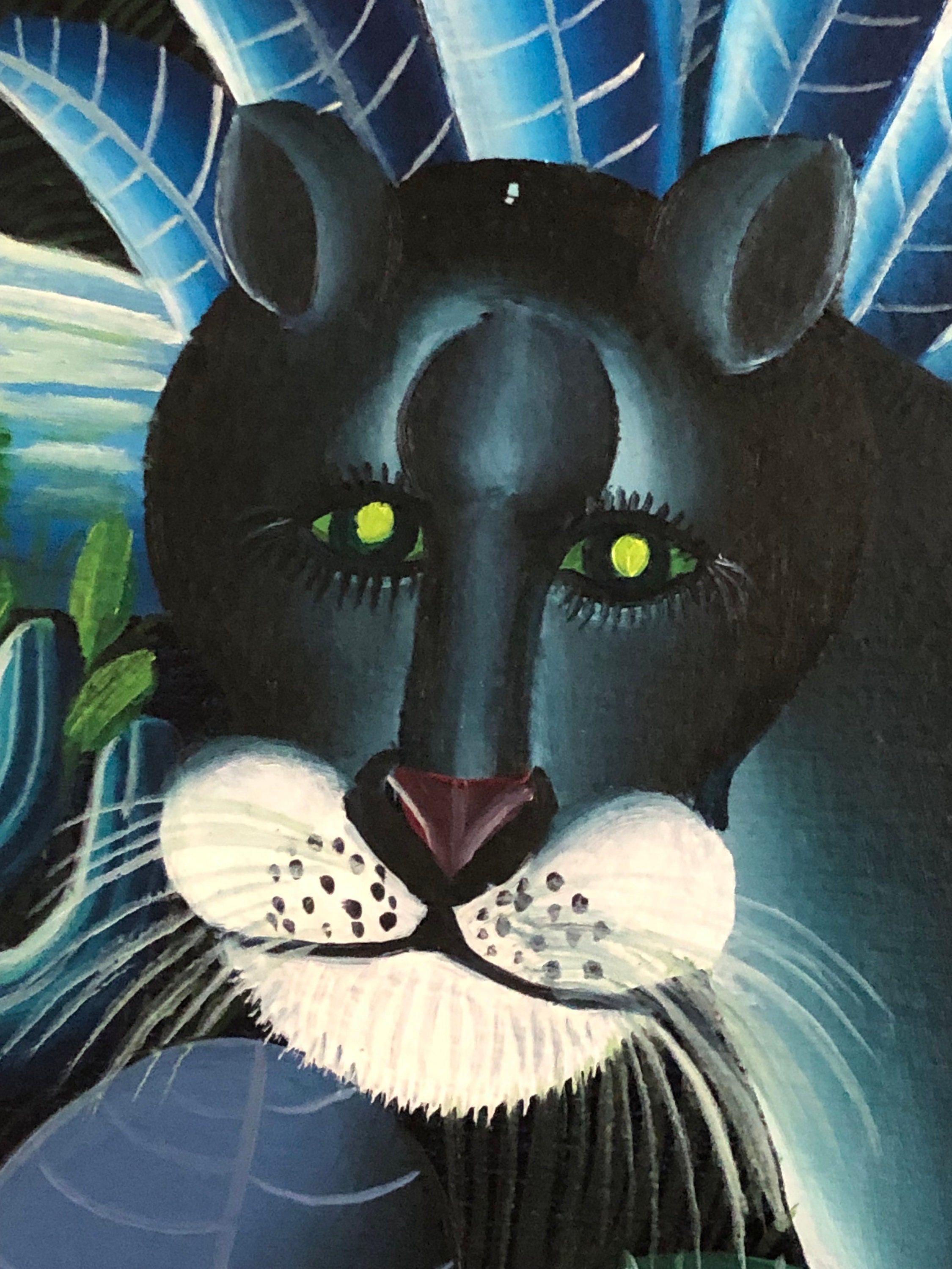 Original Oil Painting, Haitian Artist Fritz Merise, Contemporary, Vivid ...