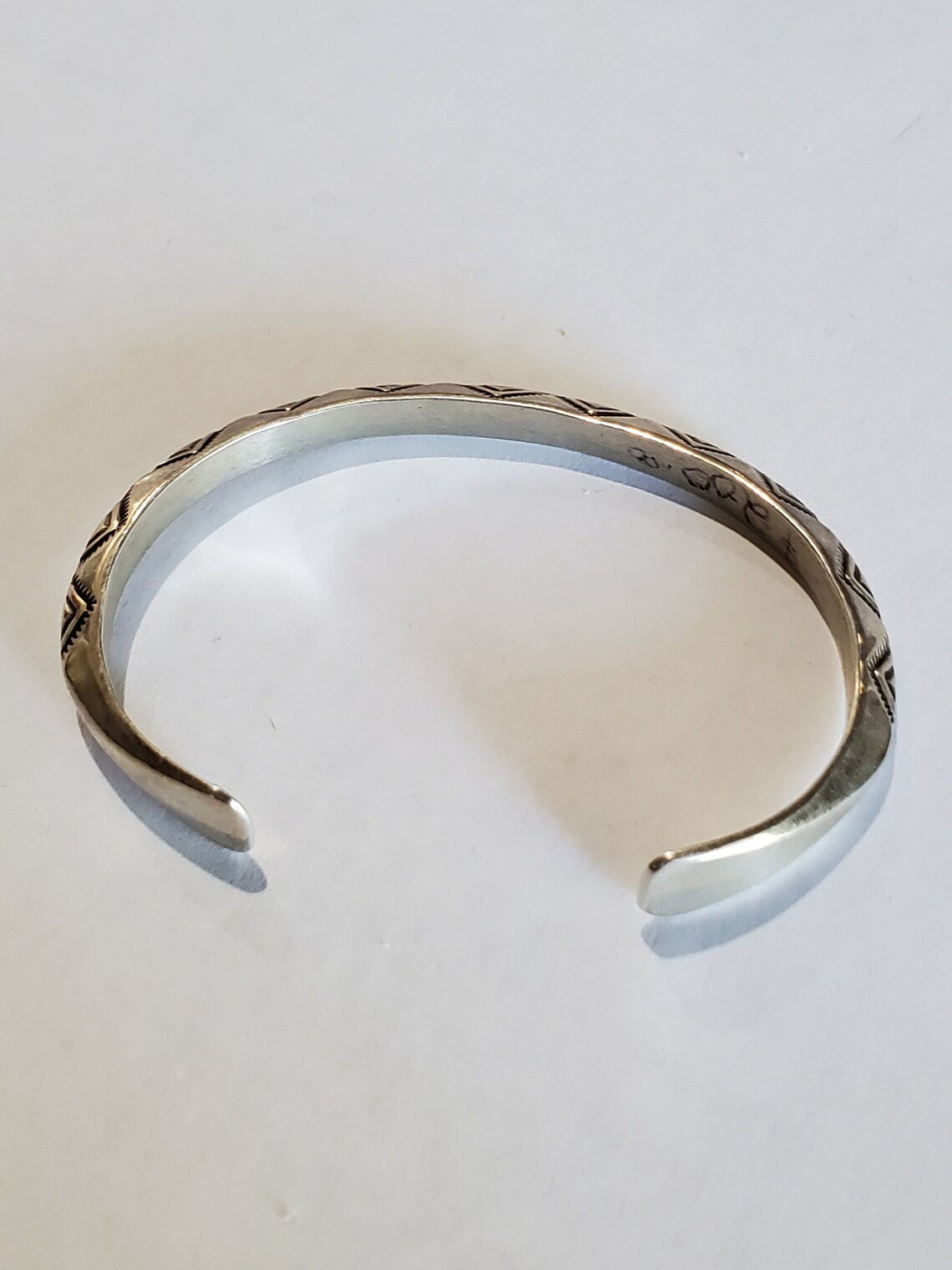 Navajo Cuff Sterling Silver Hand Stamped Cuff Bracelet - Etsy