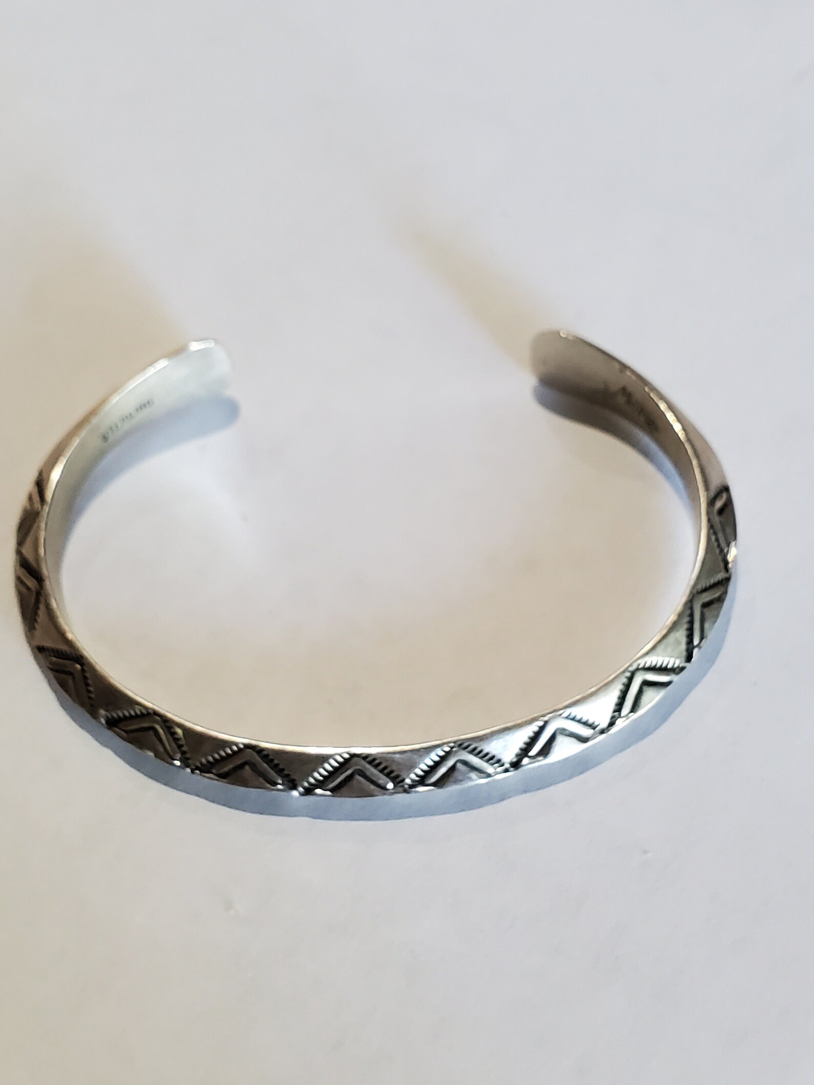 Navajo Cuff Sterling Silver Hand Stamped Cuff Bracelet - Etsy