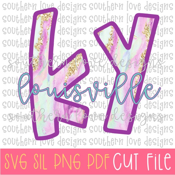 Louisville KY Geode PNG SVG | Etsy