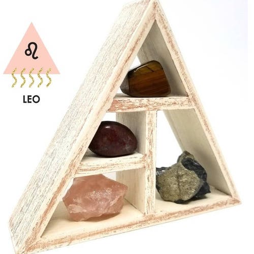 Leo Crystals Set Leo Zodiac Gifts Leo Crystal Box Crystals | Etsy