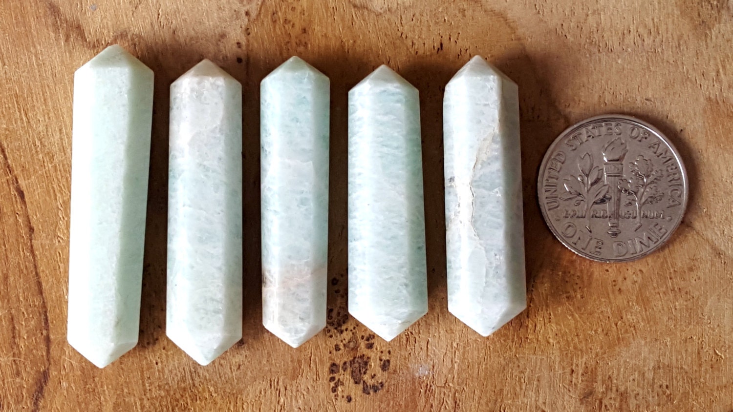 Amazonite Double Terminated Point Hand Cut Natural Stone | Etsy