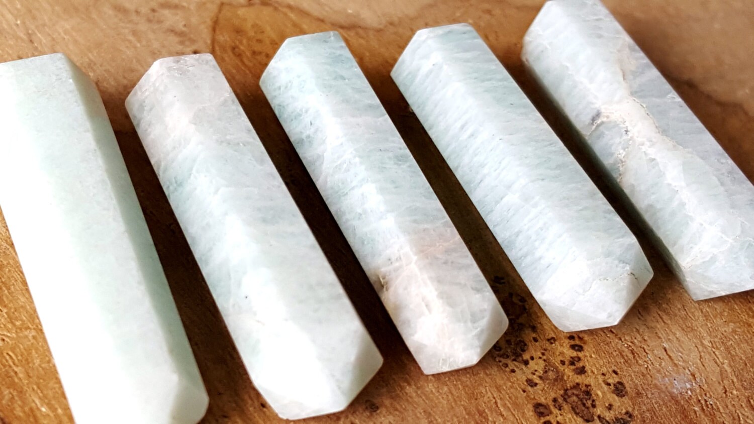 Amazonite Double Terminated Point Hand Cut Natural Stone | Etsy