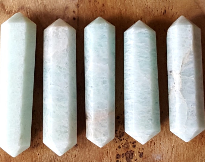 Amazonite Double Terminated Point Hand Cut Natural Stone - Etsy