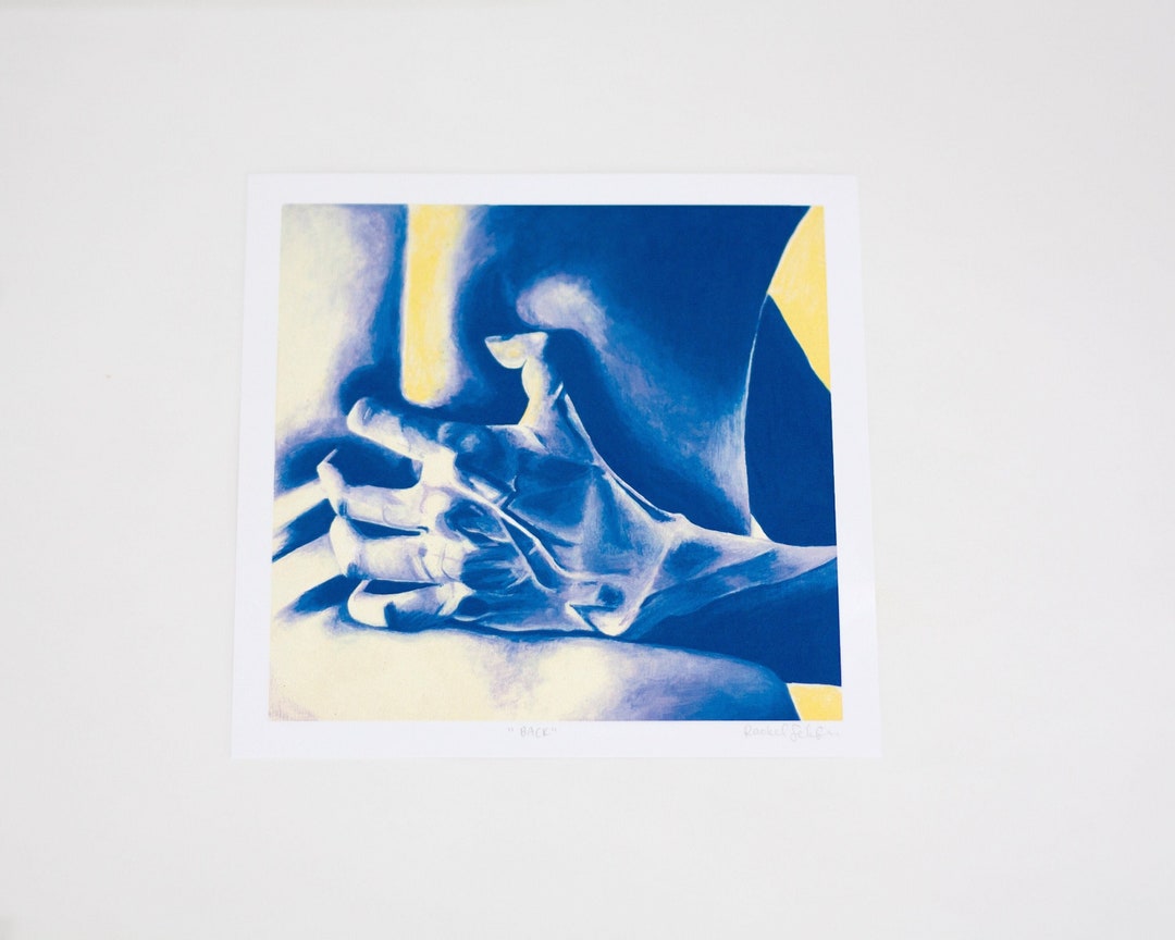 Back Art Print - Hands - Muscles - Sensual Body Art - Love Art ...