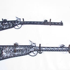 Coat Rack pair Musket-rifle Shaped Wrought Iron Entryway - Etsy