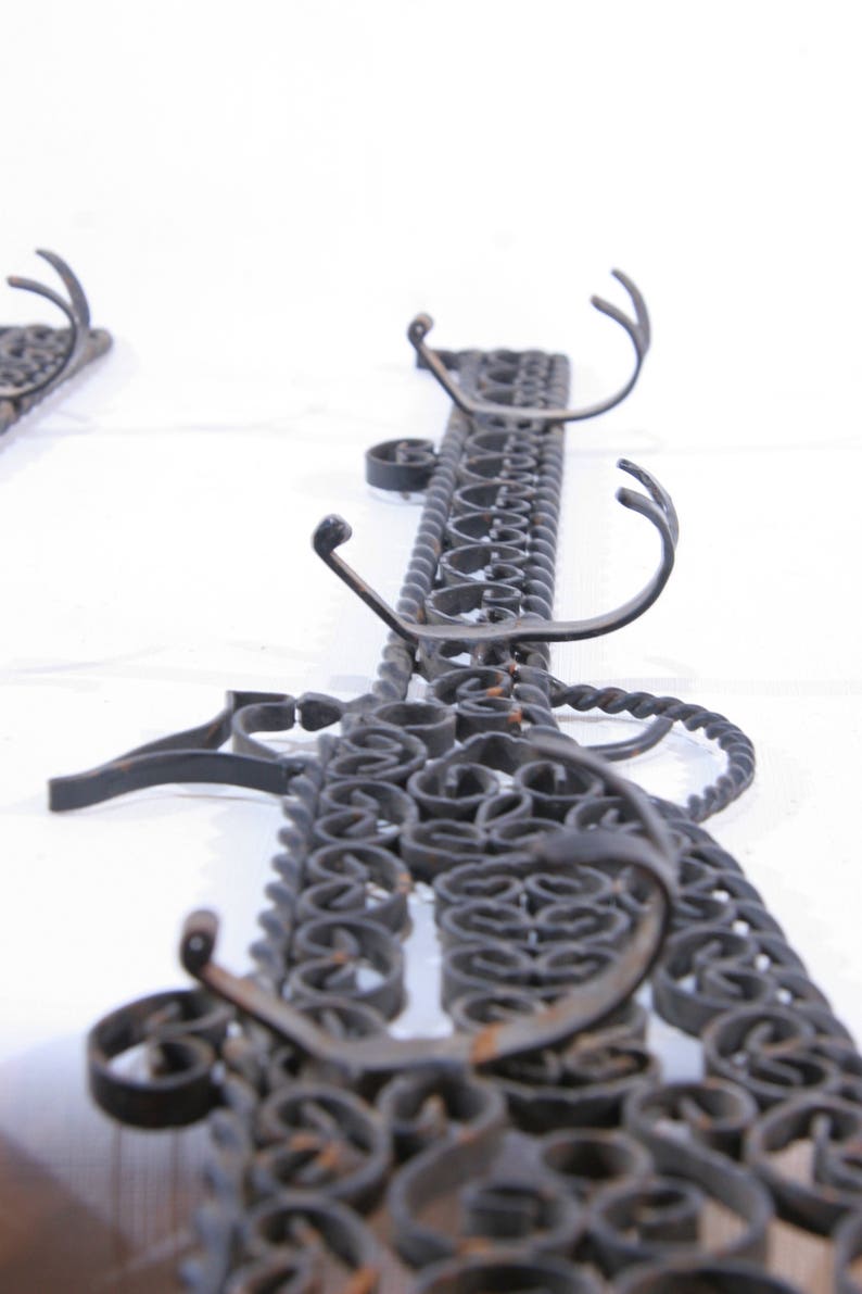 Coat Rack pair Musket-rifle Shaped Wrought Iron Entryway - Etsy