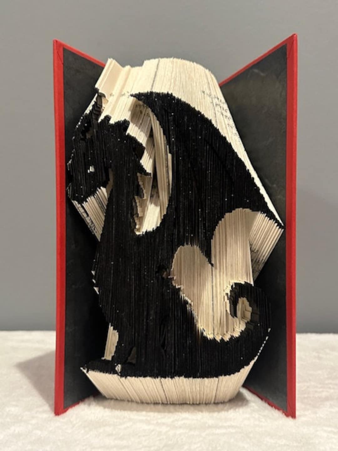 Resting Dragon Combination Cut and Fold Book Folding Pattern - Etsy