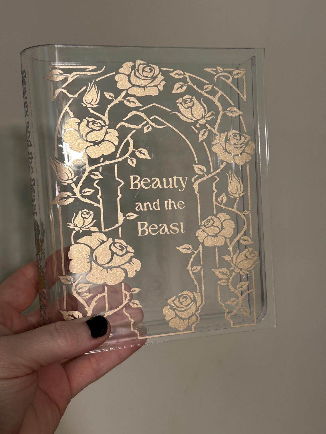 Beauty and the Beast Book Vase- Satin Gold - Etsy