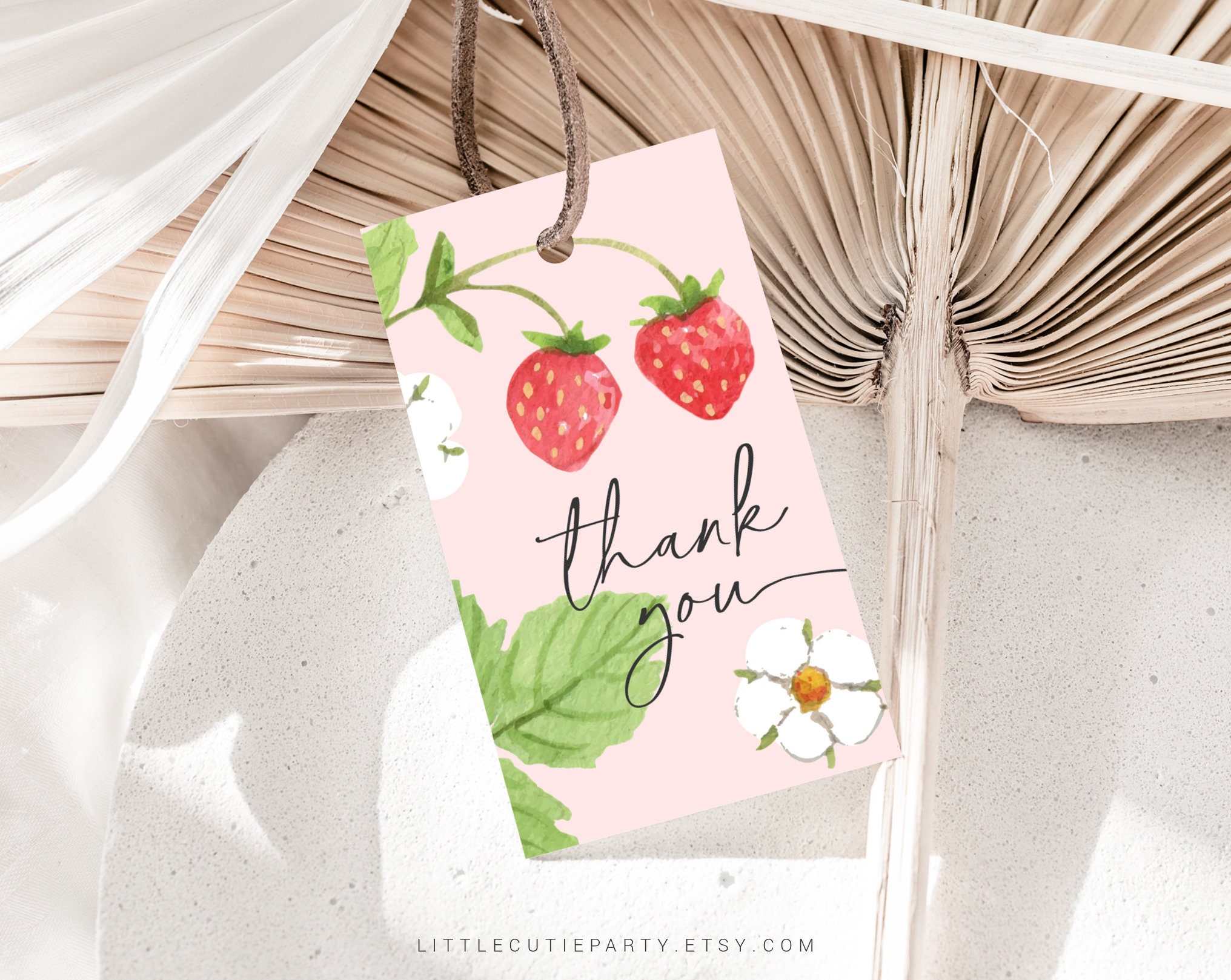 Editable Strawberry Gender Reveal Invitation, Berry Sweet, Strawberry ...