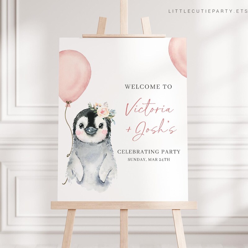 Penguin Banner - Etsy