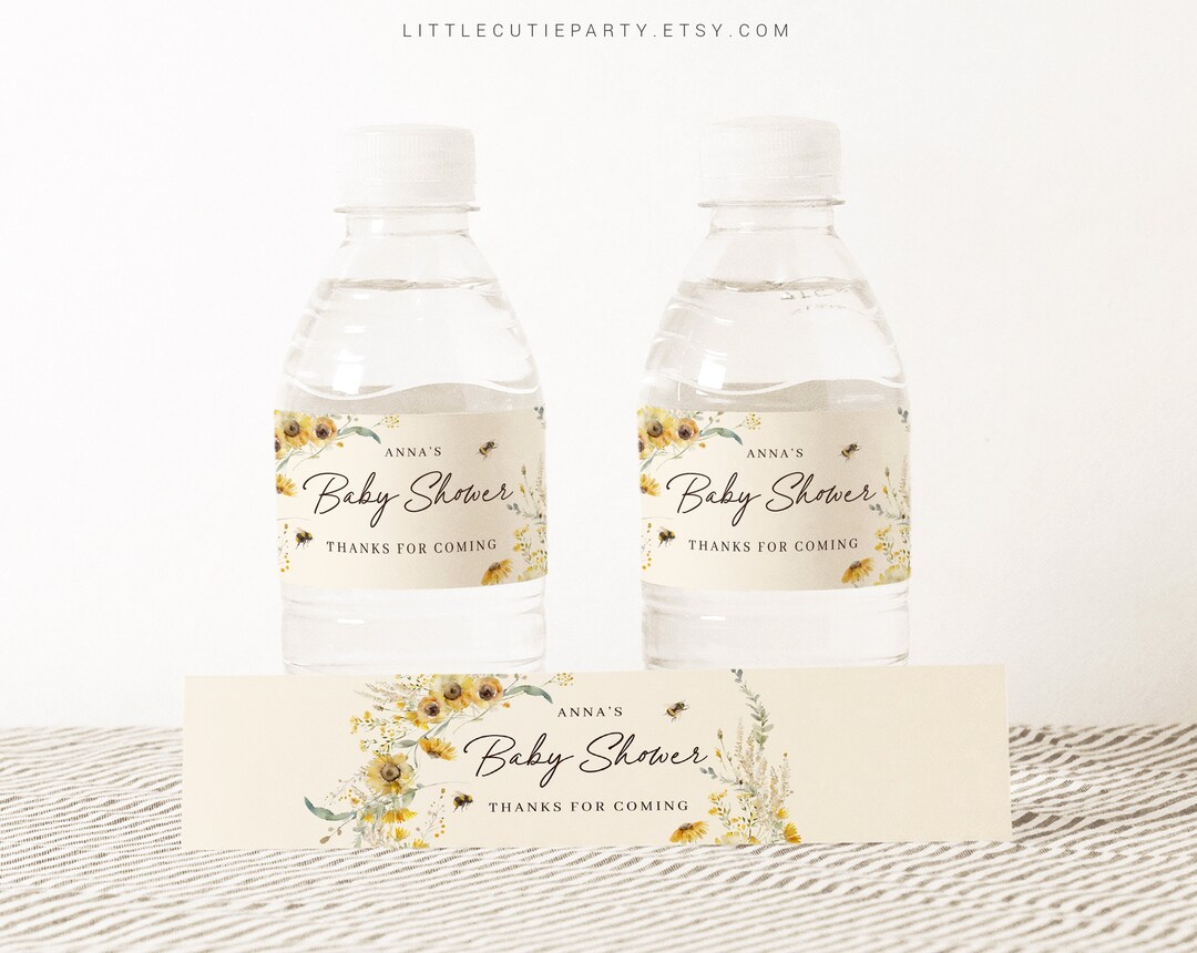 Editable Mommy to Bee Water Bottle Labels Mama to Bee Bottle - Etsy