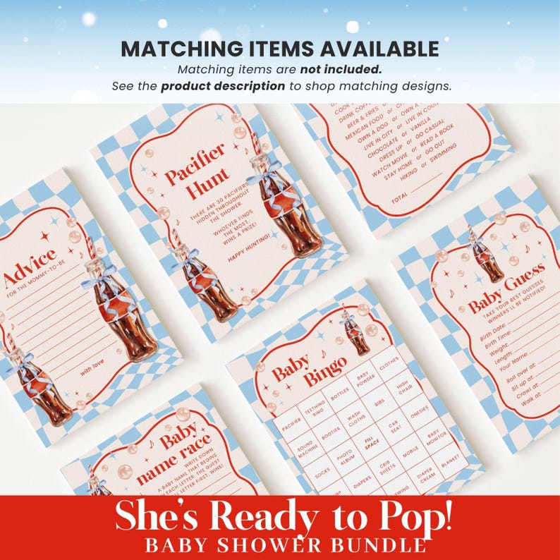 Shes Ready to Pop Baby Shower Invitation Website Template, Soda Baby ...
