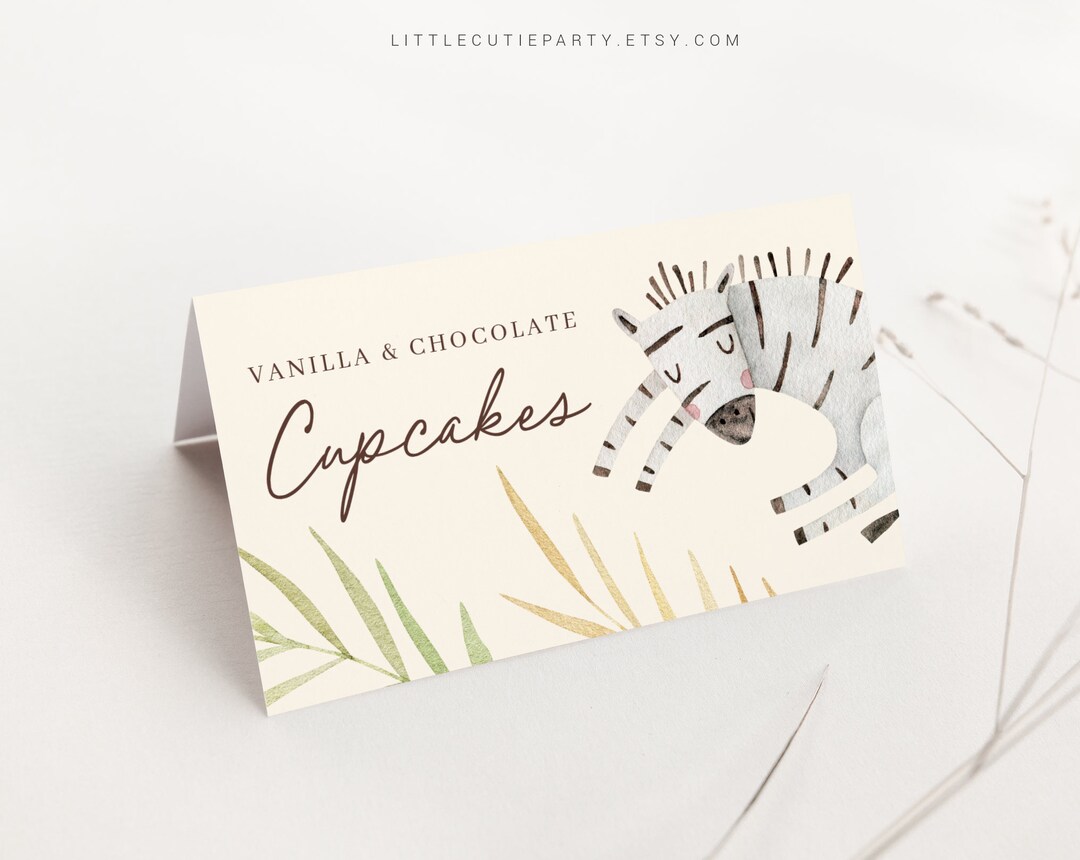 Editable Wild One Food Labels, Food Tent Cards, Food Tags, Wild One ...