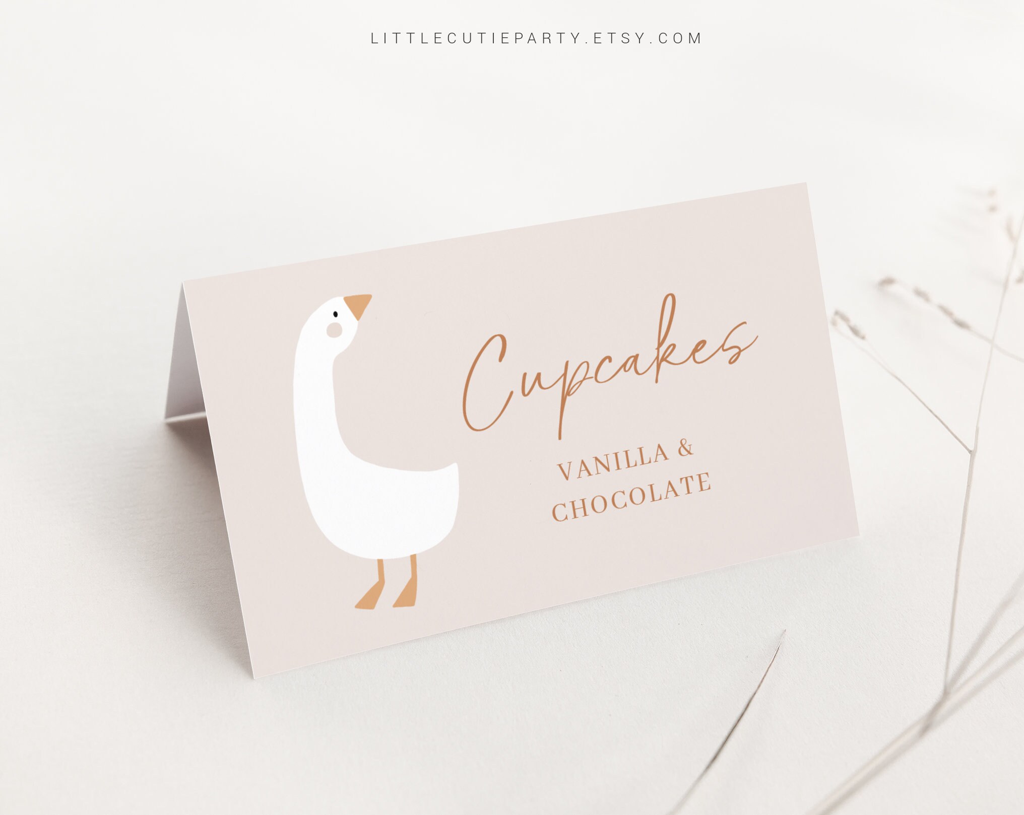 Editable Duck Food Labels, Goose Food Tent Cards, Food Tags, Folded ...