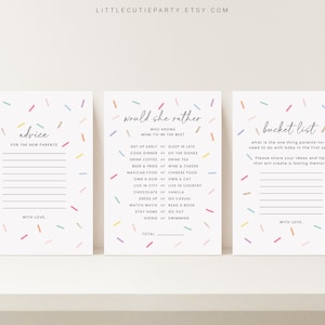 10 Editable Sprinkle Baby Shower Games, Sprinkled With Love Shower ...