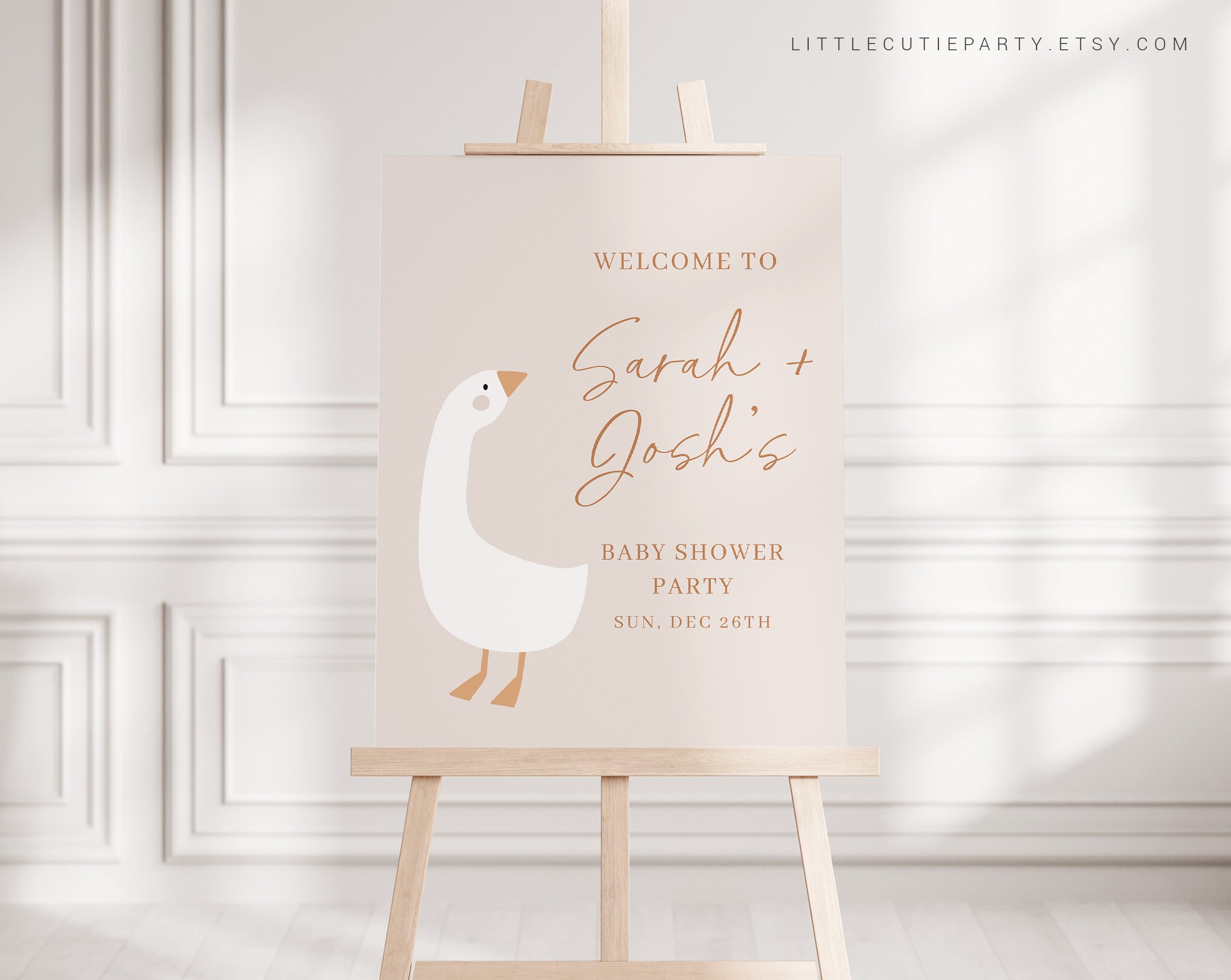 Editable Duck Baby Shower Welcome Sign, Goose Welcome Board, Welcome ...