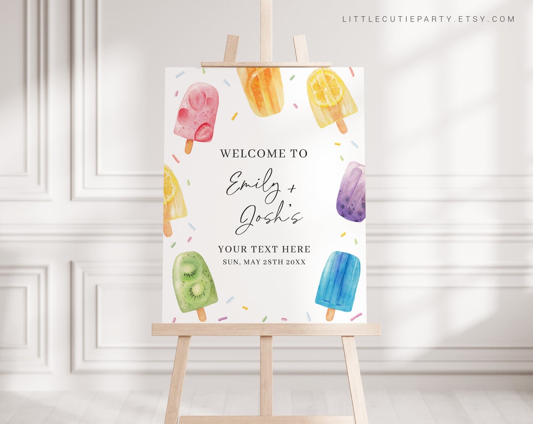 Editable Popsicles Welcome Sign, Ready to Pop Welcome Sign, Welcome ...