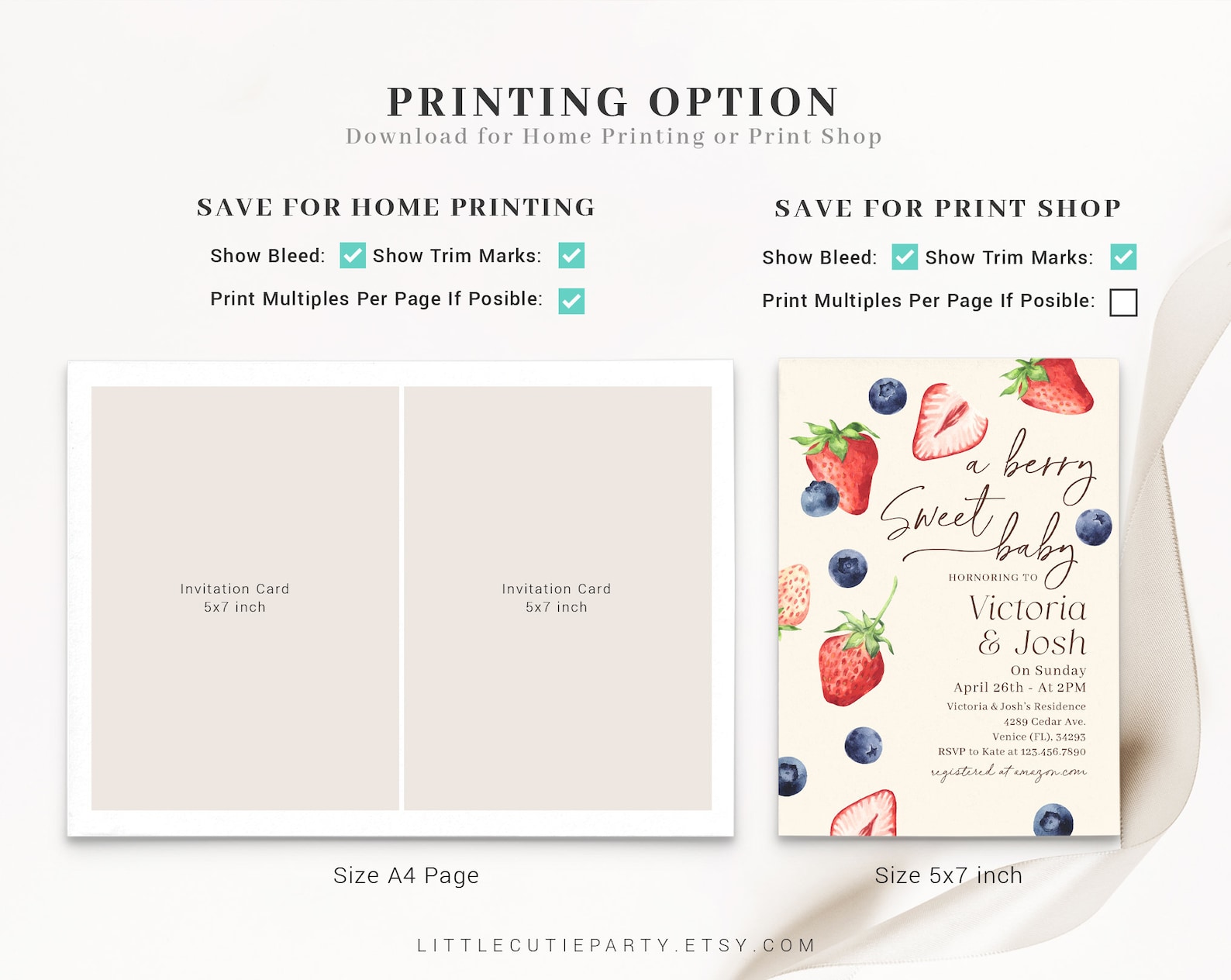 Editable Berry Sweet Baby Shower Invitation, Berry Baby Shower Invites ...