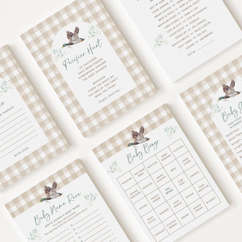 Mallard Duck Bingo - Etsy