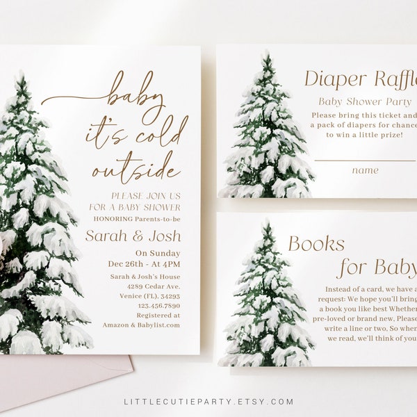 Baby Its Cold Outside Baby Shower Invitation - Etsy