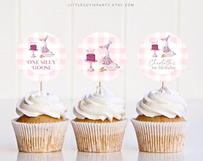 One Silly Goose Cake Topper, Goose 1st Birthday Decorations - Etsy Canada