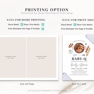 Editable Baby Q Invitation, Babyq Baby Shower Invite, Barbeque Baby ...