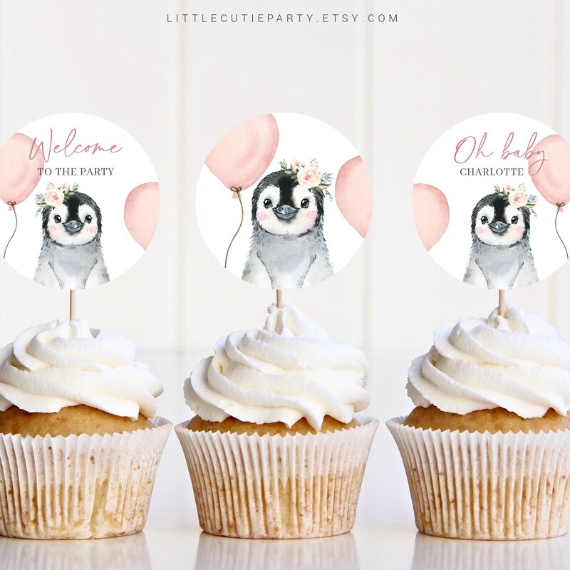 Penguin Cake Topper - Etsy