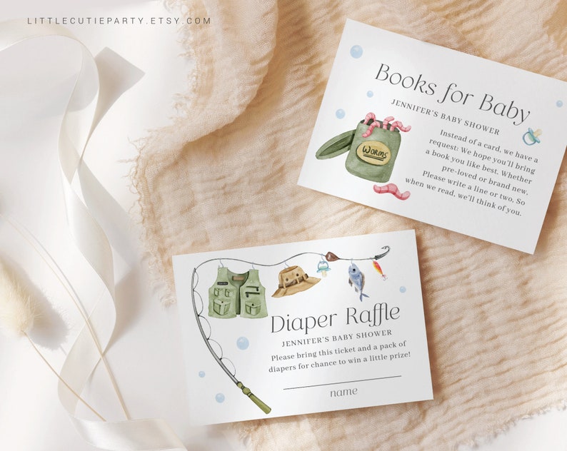 Editable A Little Fisherman Baby Shower Invitation, Fishing Baby Shower ...