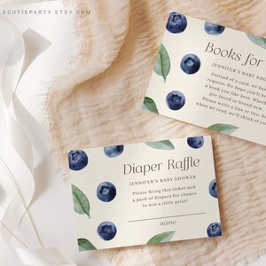 Editable Blueberry Baby Shower Invitation, Berry Sweet Baby Shower ...