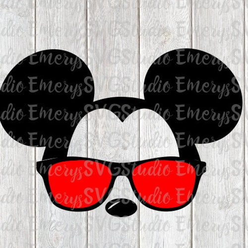 SVG DXF File for Mickey With Sunglasses - Etsy