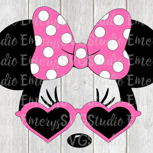 SVG DXF File for Mickey and Minnie With Aviator Sunglasses - Etsy