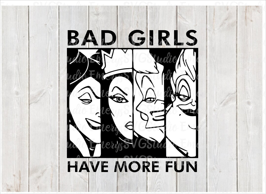 SVG JPEG PDF Bad Girls Have More Fun - Etsy