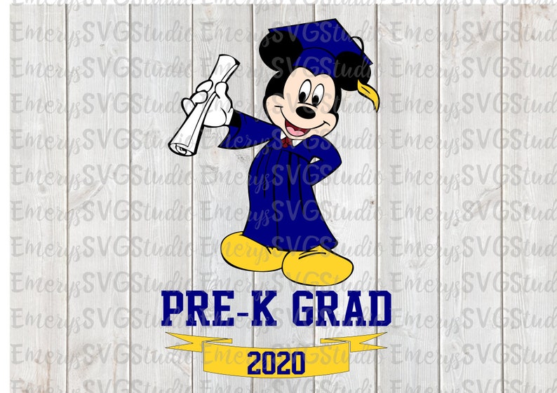 SVG DXF File for Pre-k Graduation Mickey - Etsy