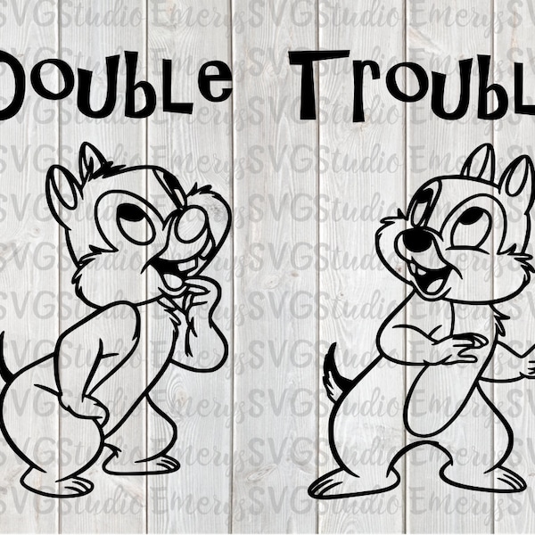 Double Trouble Svg - Etsy