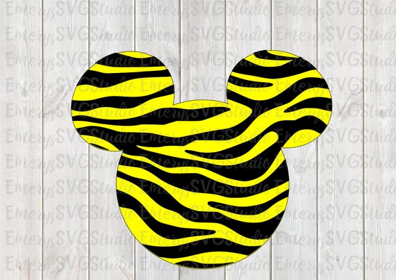 SVG File for Zebra Mickey | Etsy