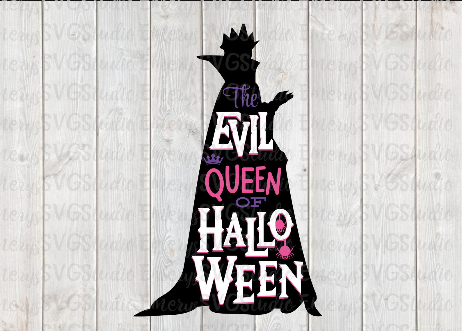 SVG JPEG PDF Evil Queen of Halloween - Etsy