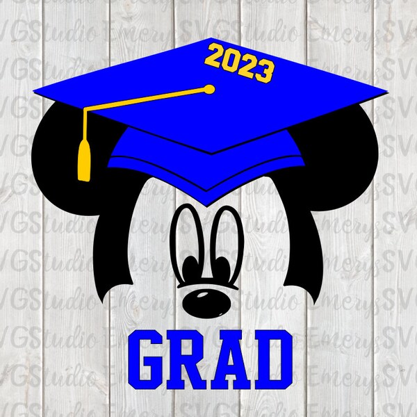 Mickey Mouse Graduation Svg - Etsy