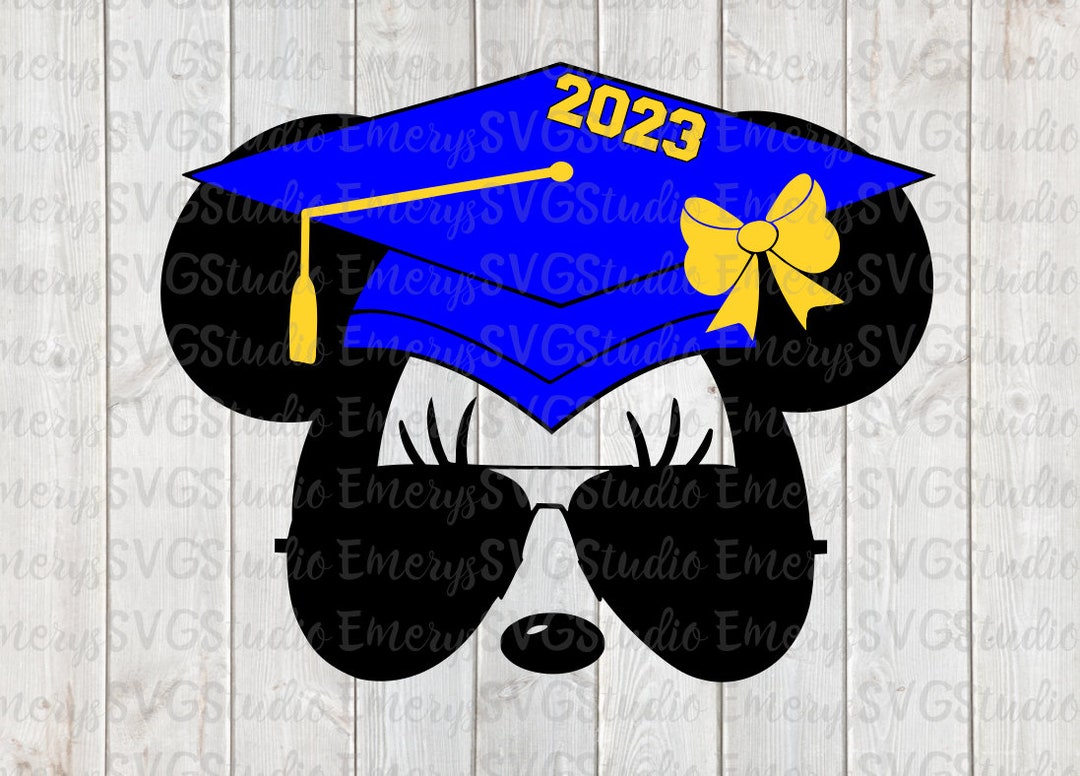 SVG DXF JPEG Pdf File for Graduation 2023 Minnie Mouse - Etsy