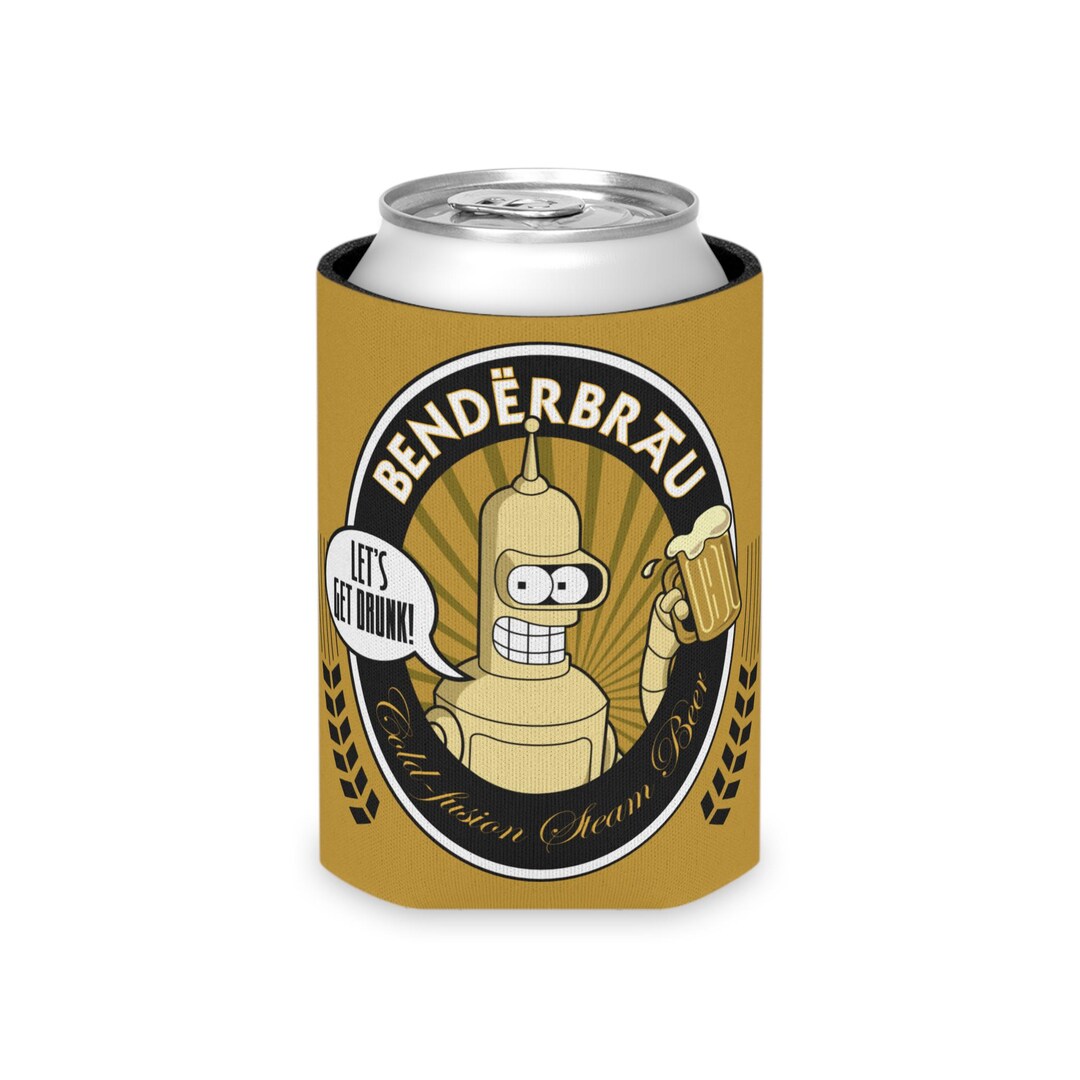 Can Cooler, Bender Ale From Futurama Beer Cooler Fun and Awesome, Drink ...