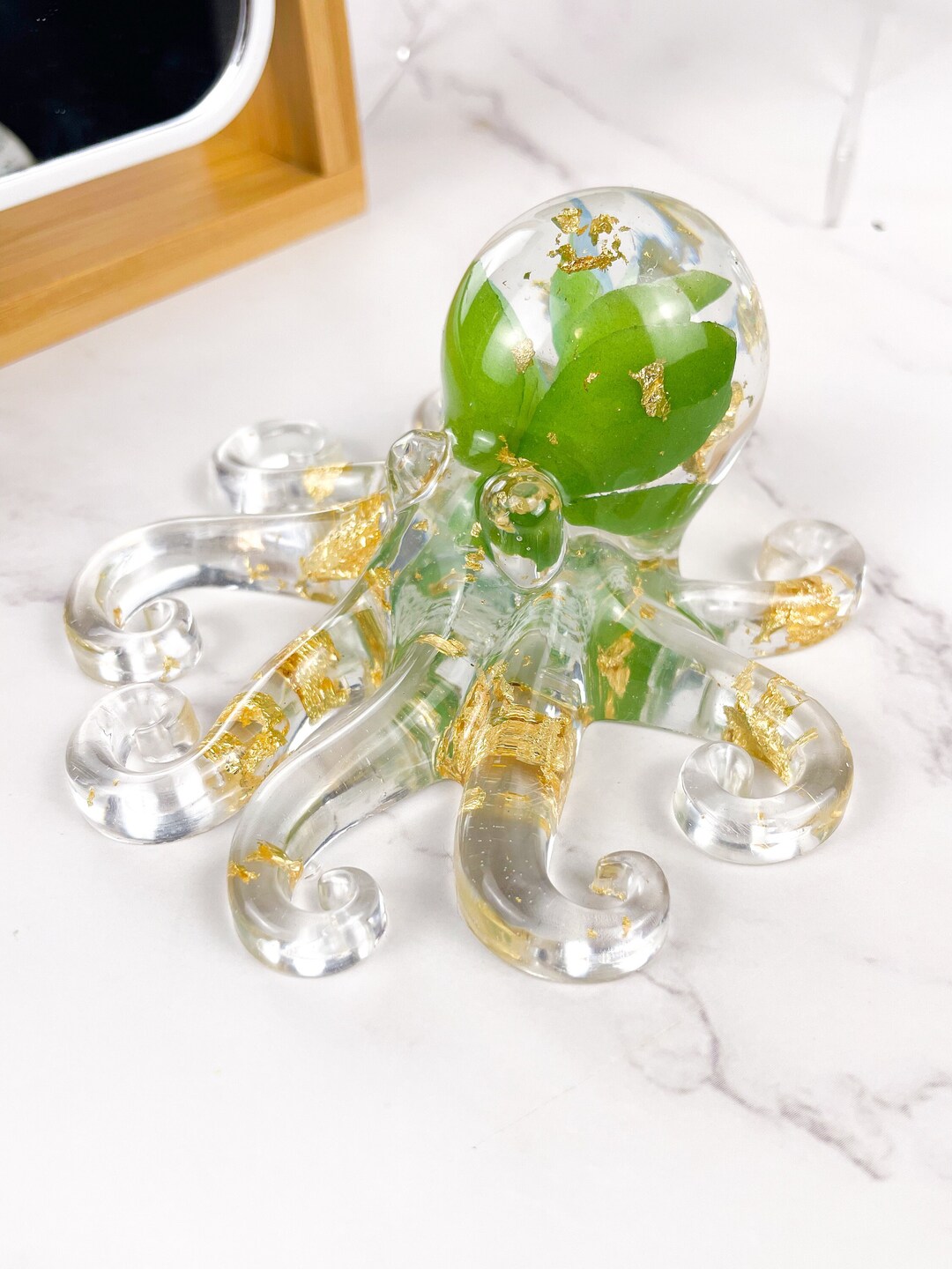 Succulent Resin Octopus Paperweight Gift for Octopus Lover - Etsy