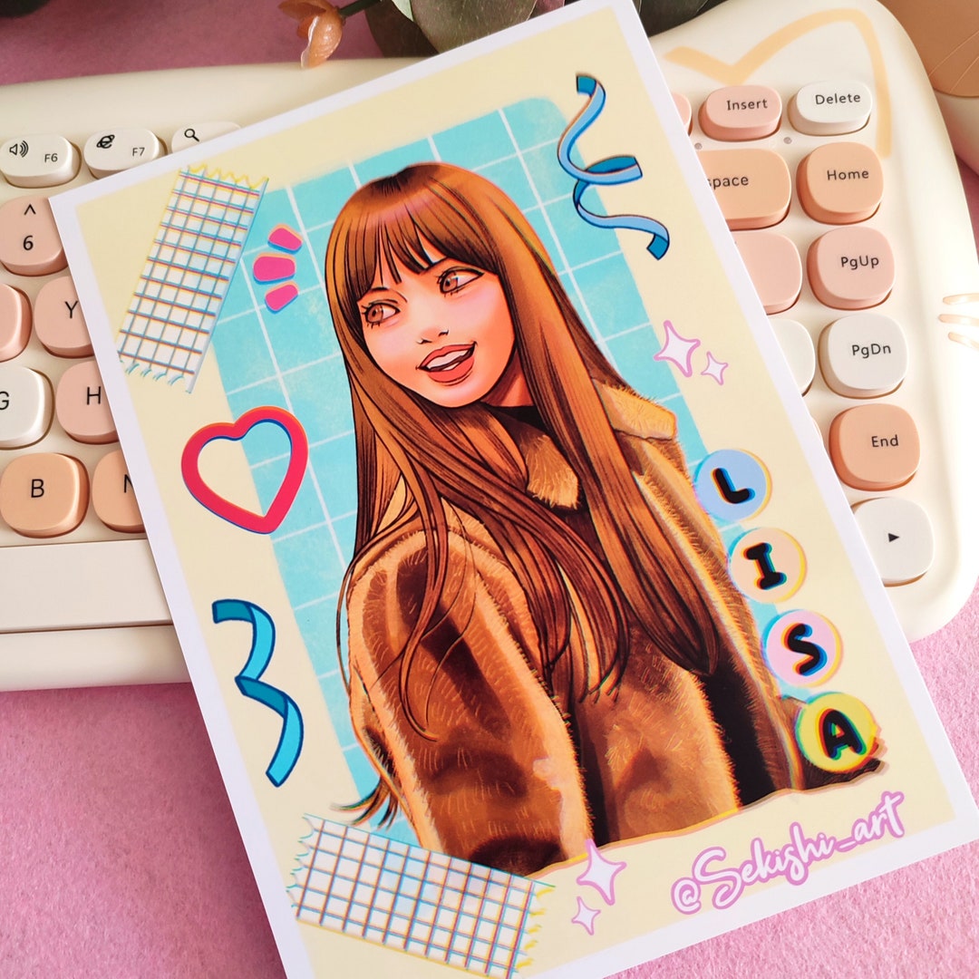 Collage Drawing of Lisa Blackpink Kpop Group print - Etsy