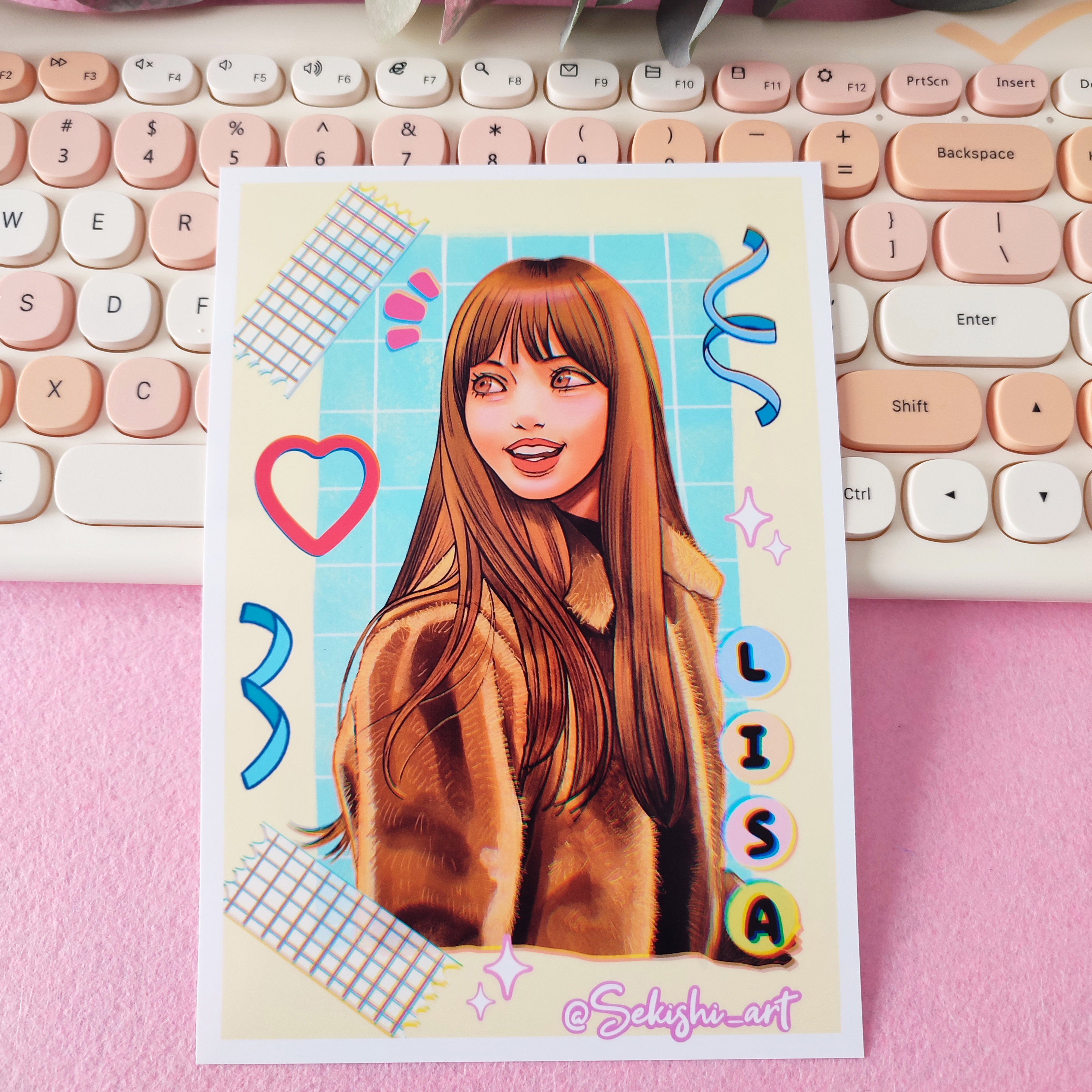 Collage Drawing of Lisa Blackpink Kpop Group print - Etsy