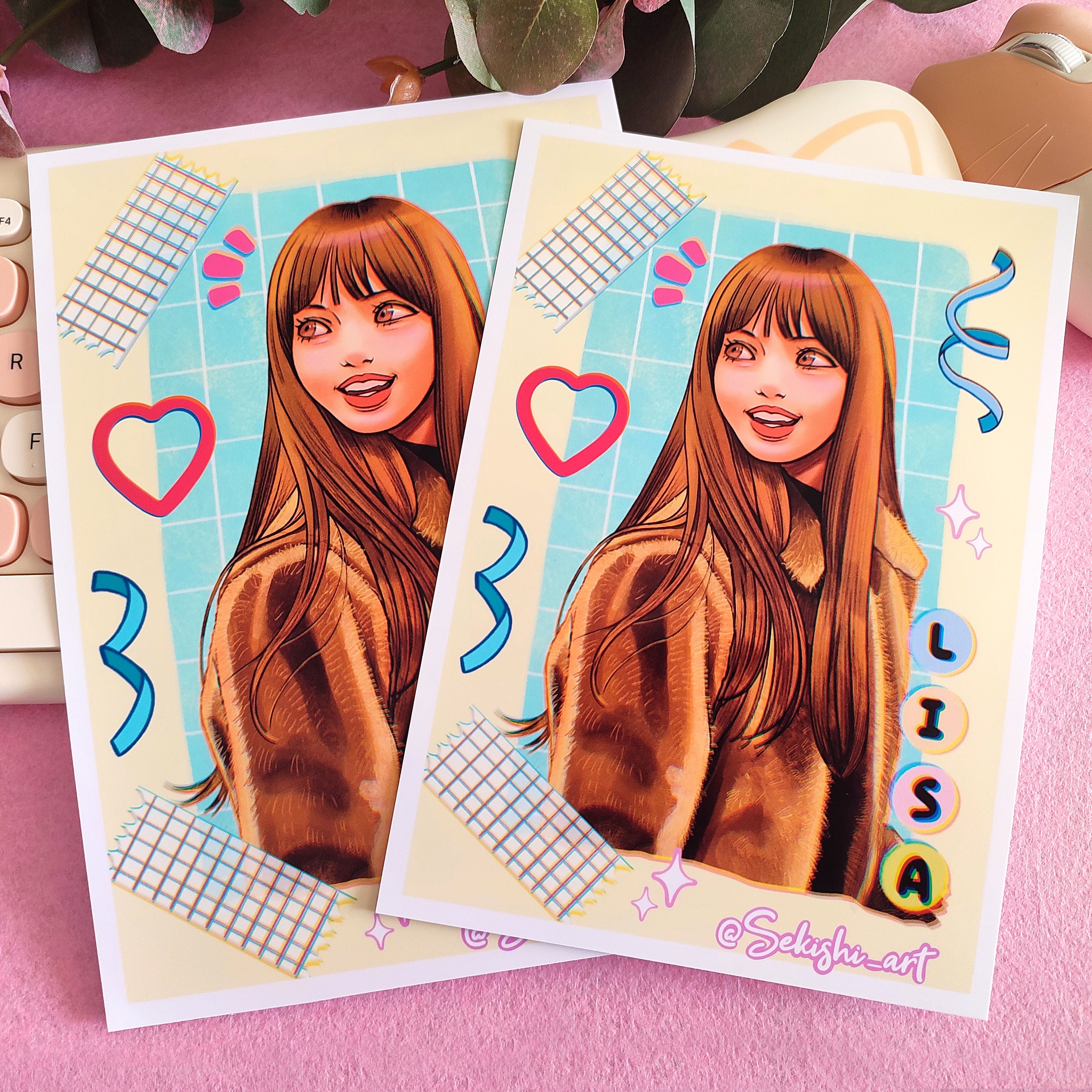 Collage Drawing of Lisa Blackpink Kpop Group print - Etsy