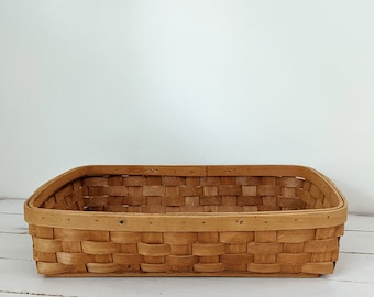 Large Flat Basket - Etsy