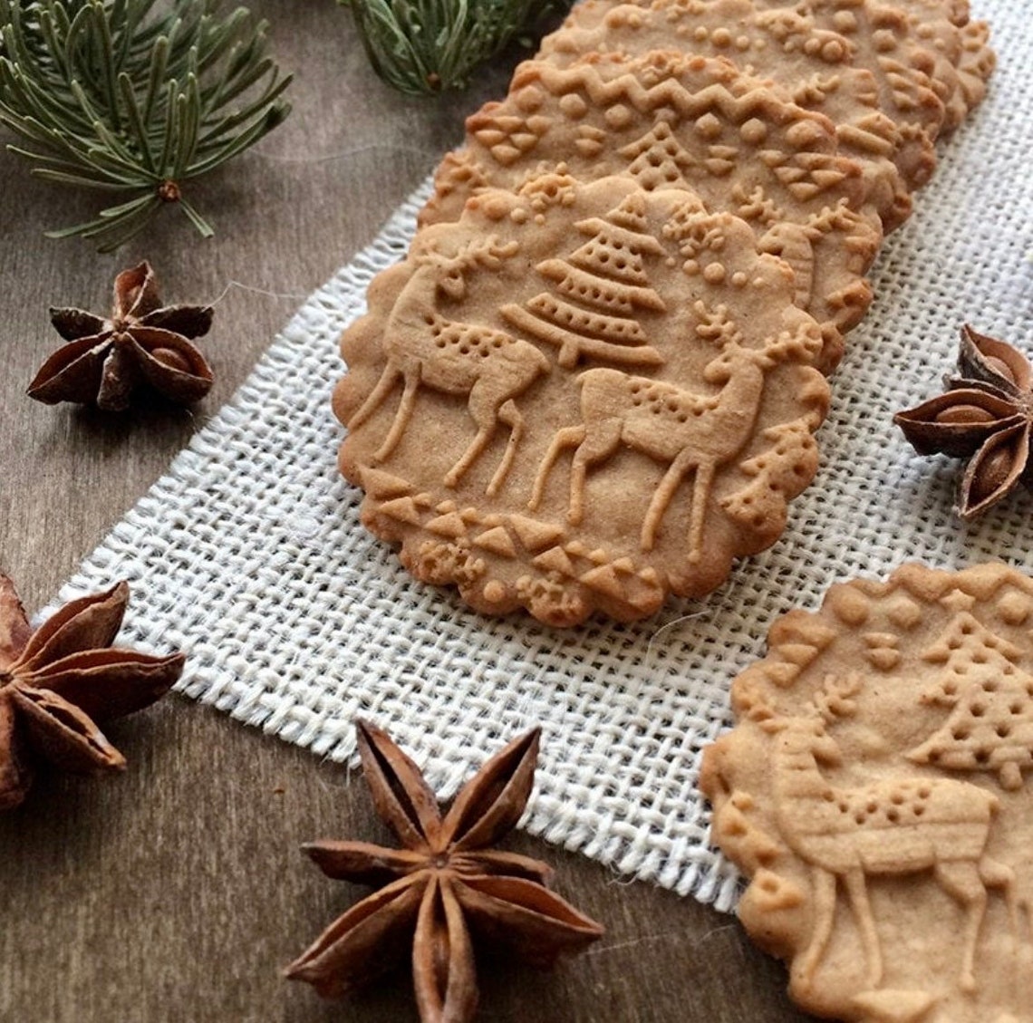 NEW Christmas Rolling Pin - Baking Gift for Bakers - Handmade Laser ...