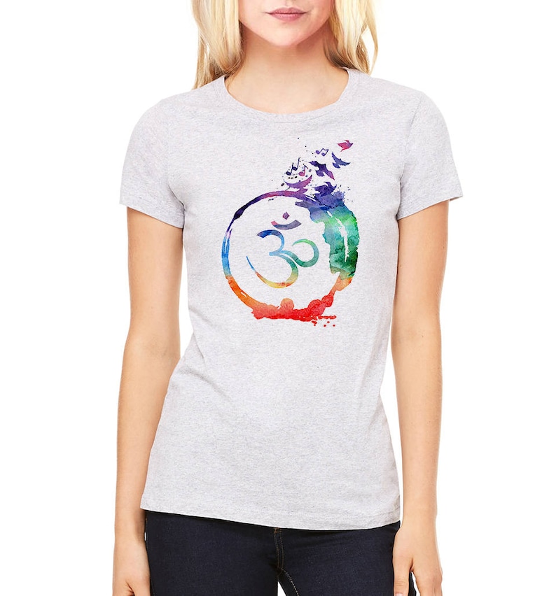 Yoga Shirt, Om Symbol, Yoga T-shirt, Yoga Tee, Yoga Clothing, Om Symbol ...