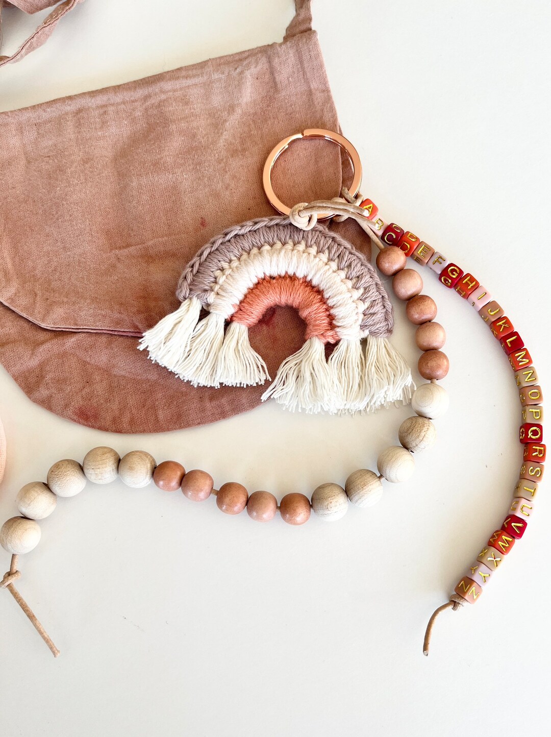 Counting Chain ABC Name Chain Rainbow Girl Red Rose First Counting Wood ...