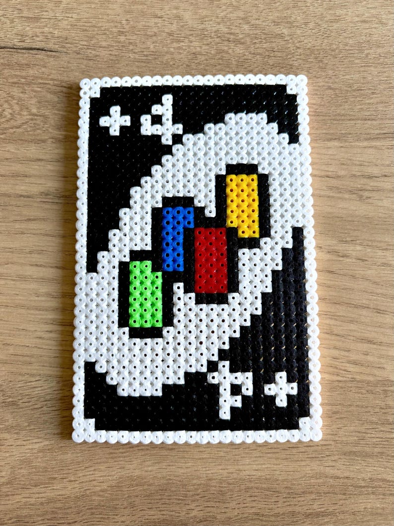 UNO Card Game +4 Playing Card // Perler Hama Pixel Art - Etsy UK